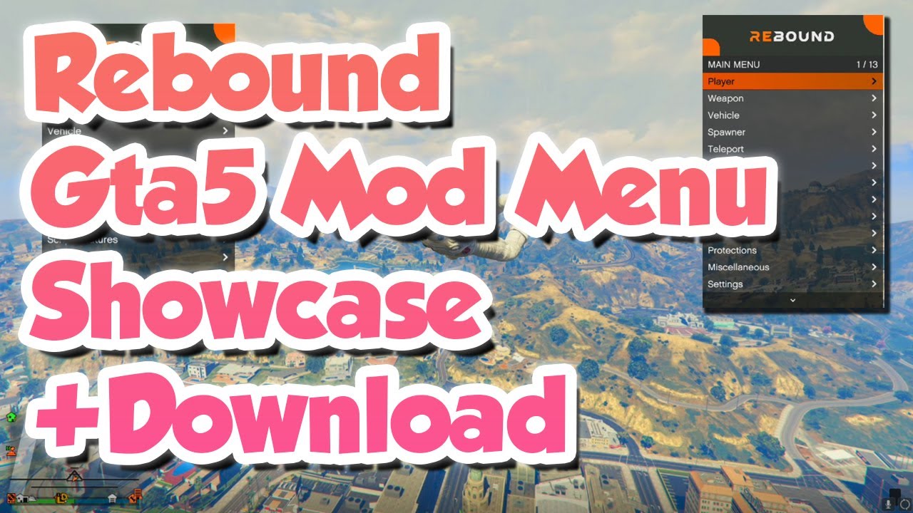 REBOUND GTA5 MOD MENU + [DOWNLOAD] - YouTube