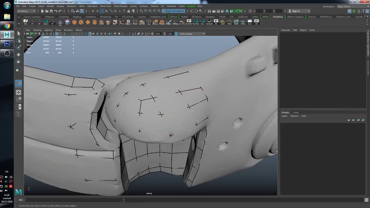 nimlot's belt retopo challenge - YouTube