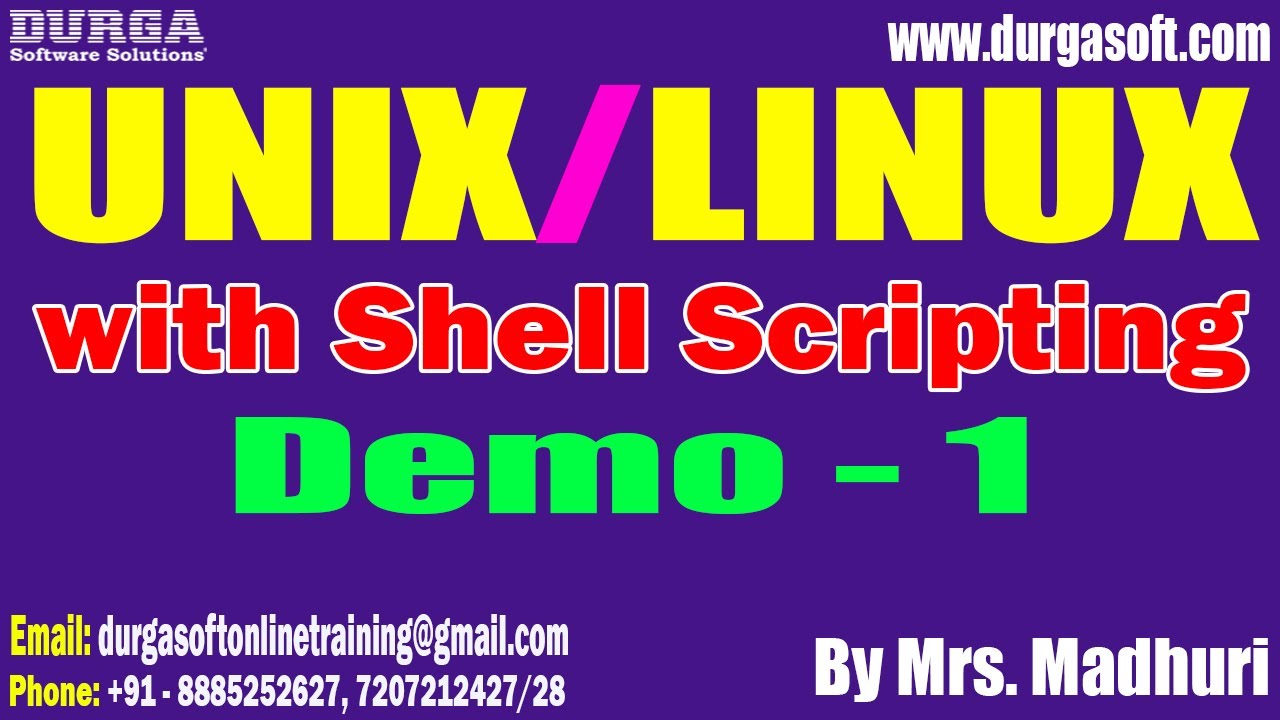 Unixlinux With Shell Scripting Tutorials Demo 1 By Mrs 2725