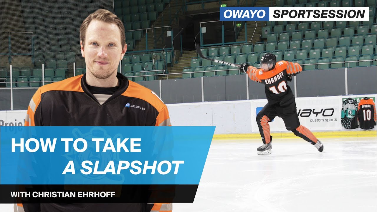 How to take a slapshot: Easy slapshot video tutorial with Christian ...