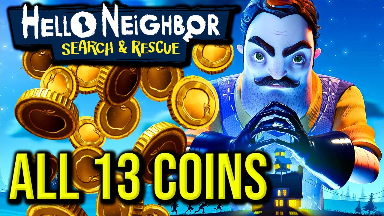 All 13 Coin Locations + Reward | Hello Neighbor VR Search and Rescue ...