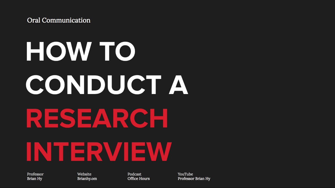 How To Conduct A Research Interview (6 Steps) Finding & Using Sources ...