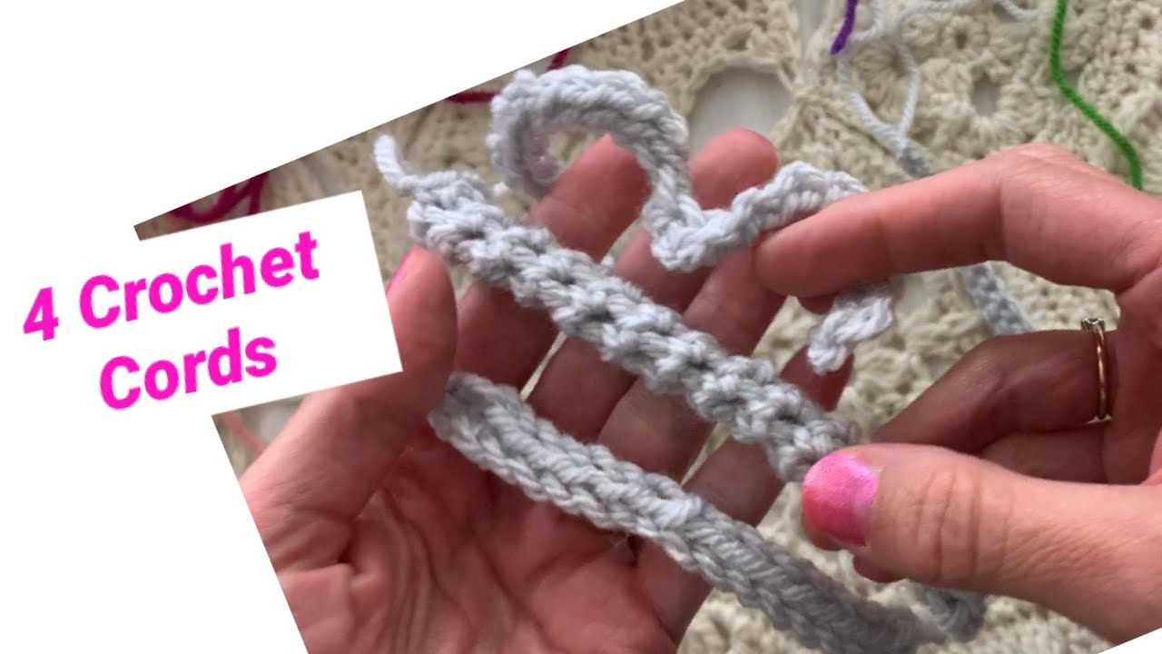 4 Different Crochet Cords! - YouTube