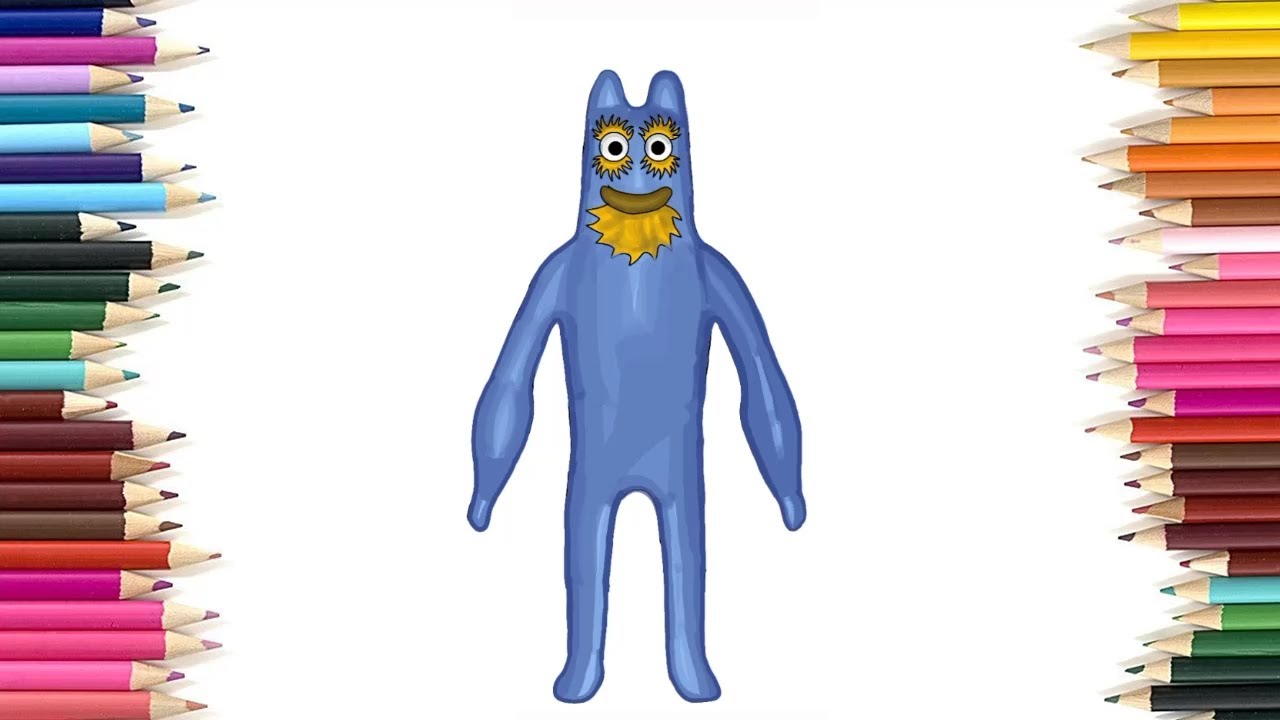 How to draw Banban Blue/Garten of banban - YouTube