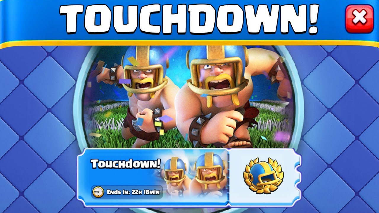 BEST DECK FOR TOUCHDOWN CHALLENGE IN CLASH ROYALE - YouTube