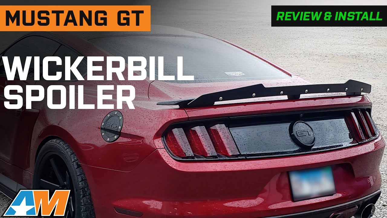 2015-2023 Mustang GT Performance Pack Wickerbill Spoiler Add-On Review ...