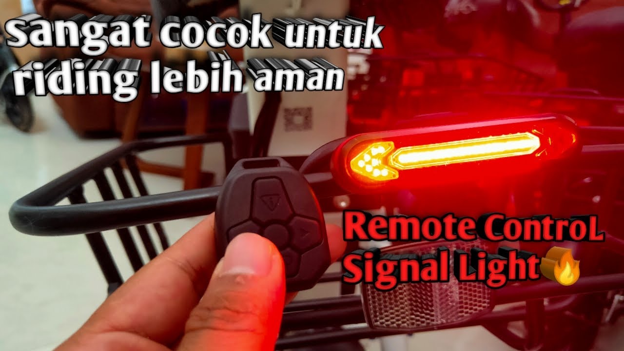 Lampu sein untuk scooter / sepeda - pakai remote wireless - YouTube