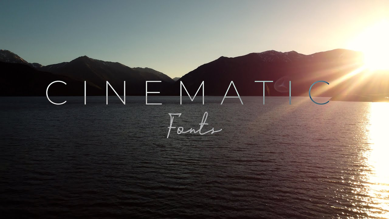 CINEMATIC FONTS 2023 | Free Downloads | Modern, Cursive, Brushstroke ...