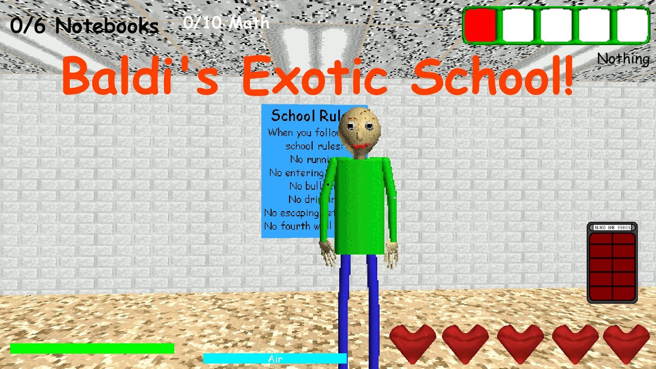 Baldi's BBCCS 4: The Exotic School! | Season 4! | Baldi's Basic Moded ...