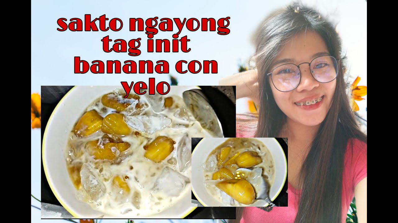 Banana con yelo with sago | Minatamis na saging - YouTube