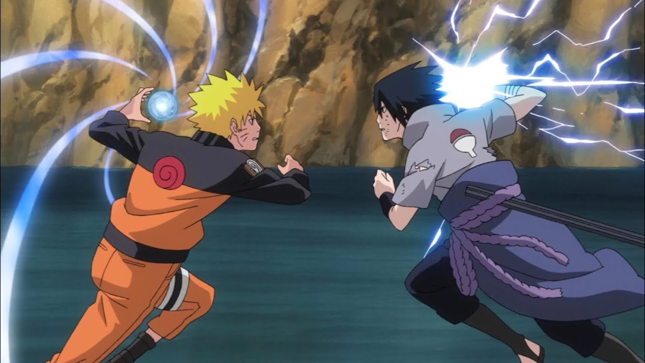 Naruto vs Sasuke Full fight Max Quality English Dub Final Battle Ending ...