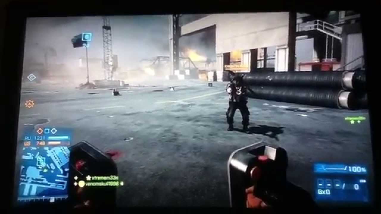 BF3 glitched blue screen! - YouTube