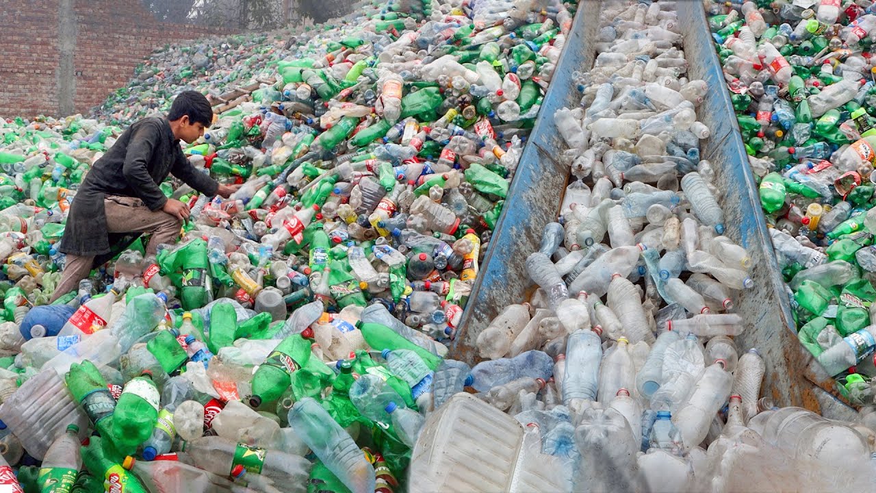 How To Recycle Waste Plastic Bottles & Manufactured New Bottles | Mass ...