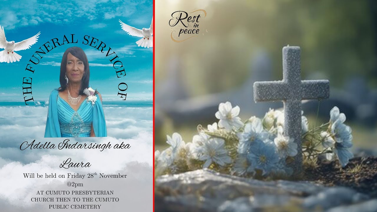 Adella Indarsingh aka laura Funeral Service - YouTube