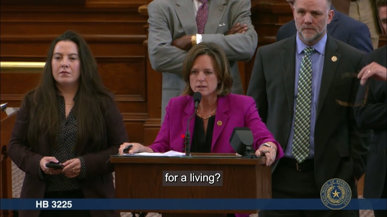 Representative Ann Johnson questions Representative Daniel Alders on HB ...