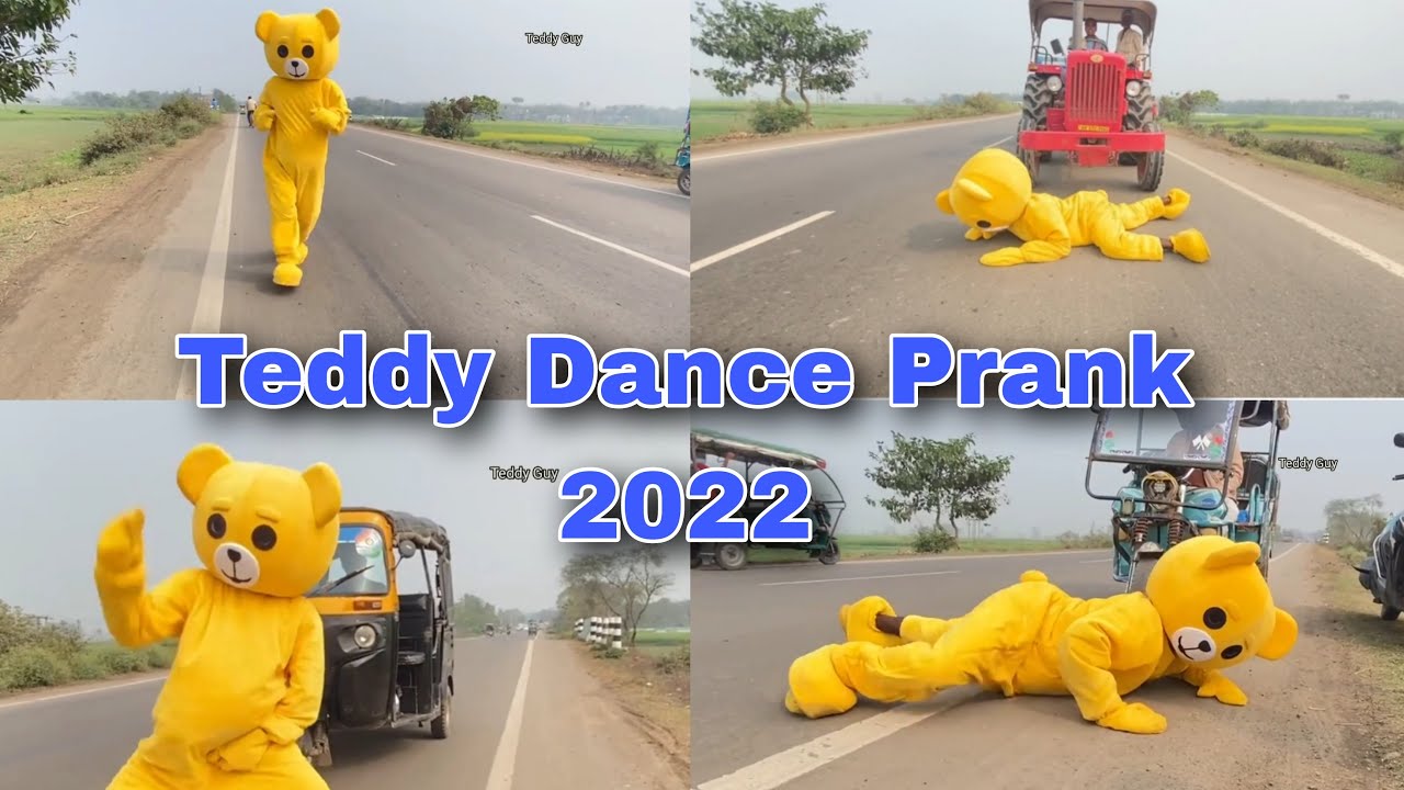 Teddy Funny Dance o Road || Your Teddy Guy | | Teddy Bear Prank 😂 # ...
