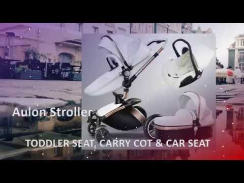 Aulon stroller 3 in 1 Car seat, carrycot and toddler seat - YouTube