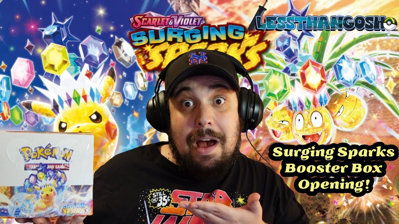 NEW Pokemon Surging Sparks Booster Box Opening | Big SIR Pull! - YouTube