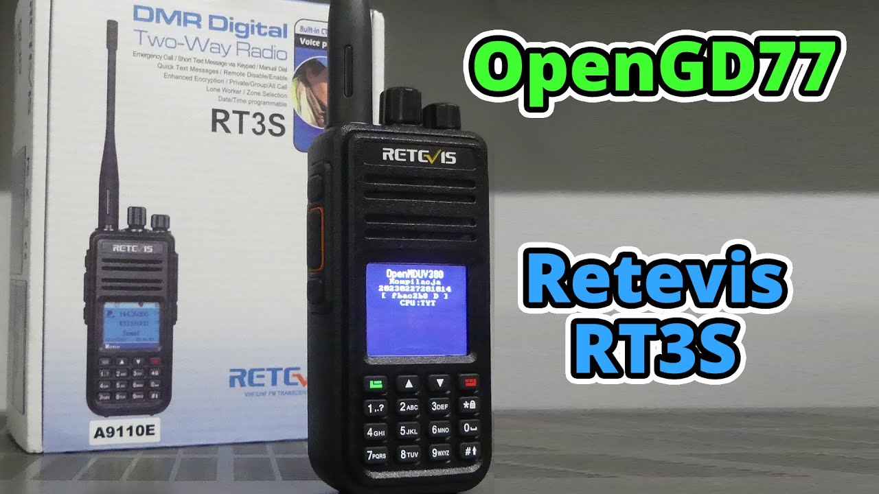 Jak wgrać OpenGD77 do Retevisa RT3S - YouTube