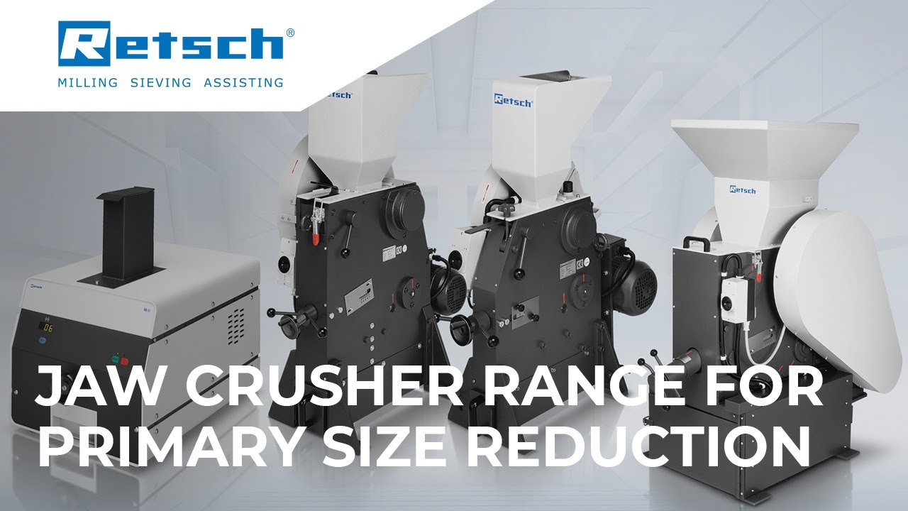Jaw Crusher range for primary size reduction #RETSCH #jawcrusher # ...