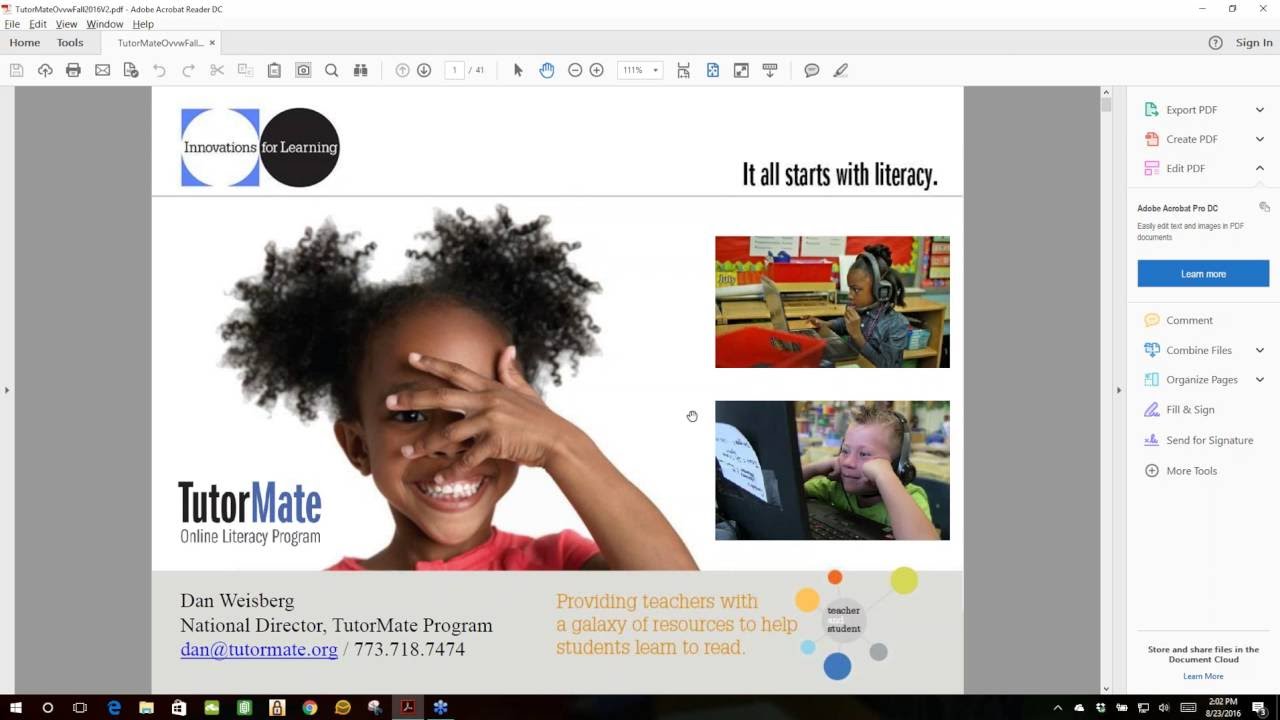 TutorMate Program from Innovations For Learning - YouTube