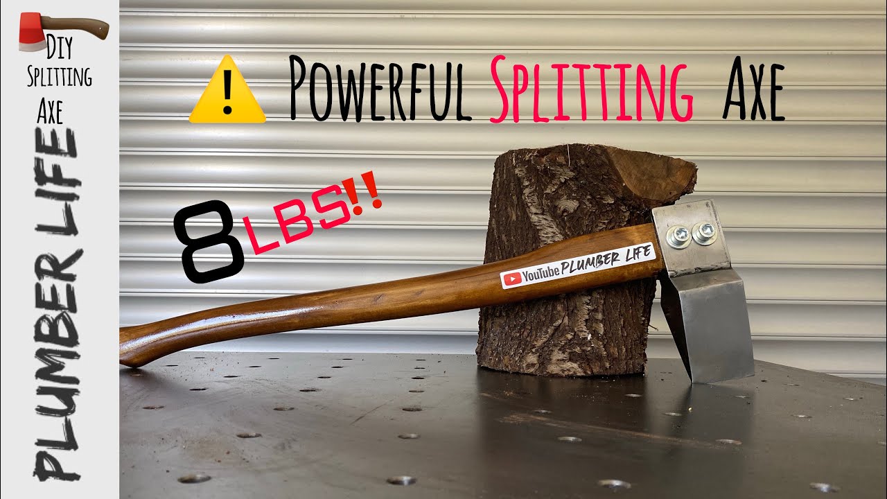 Diy powerful splitting axe - YouTube