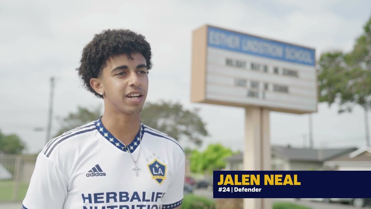 LA Galaxy defender Jalen Neal receives the City of Lakewood Chairman's ...