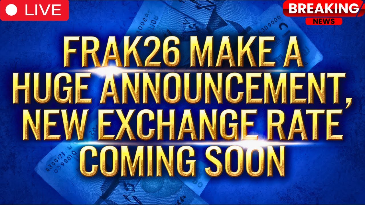 Iraqi Dinar 💰 Frank26 make a Huge Announcement 💰 New Exchange Rate ...