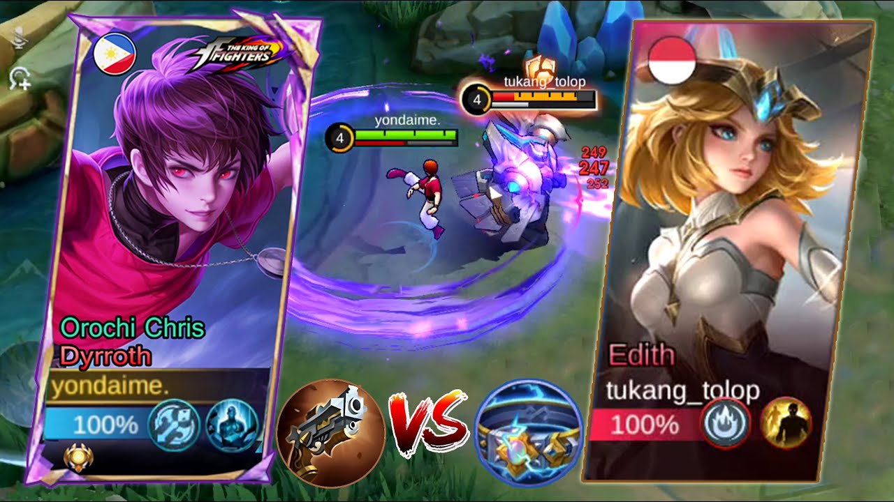 DYRROTH VS EDITH🔥STRONG META FIGHTER | DYRROTH BEST BUILD | MLBB - YouTube