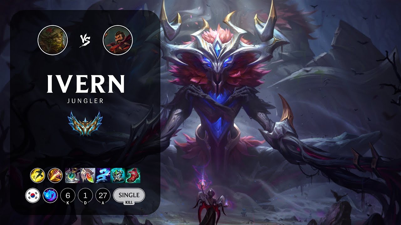Ivern Jungle vs Graves - KR Challenger Patch 14.4 - YouTube