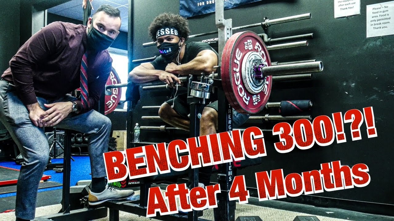 BENCHING 300 AFTER 4 MONTHS OF TRAINING | Road to my first powerlifting ...
