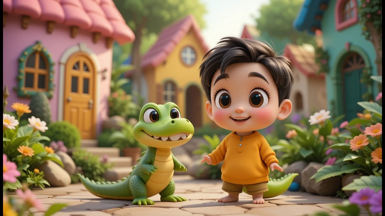 A is for Alligator, Small and Cute! Rhyme Song | Popular Nursery Rhyme ...