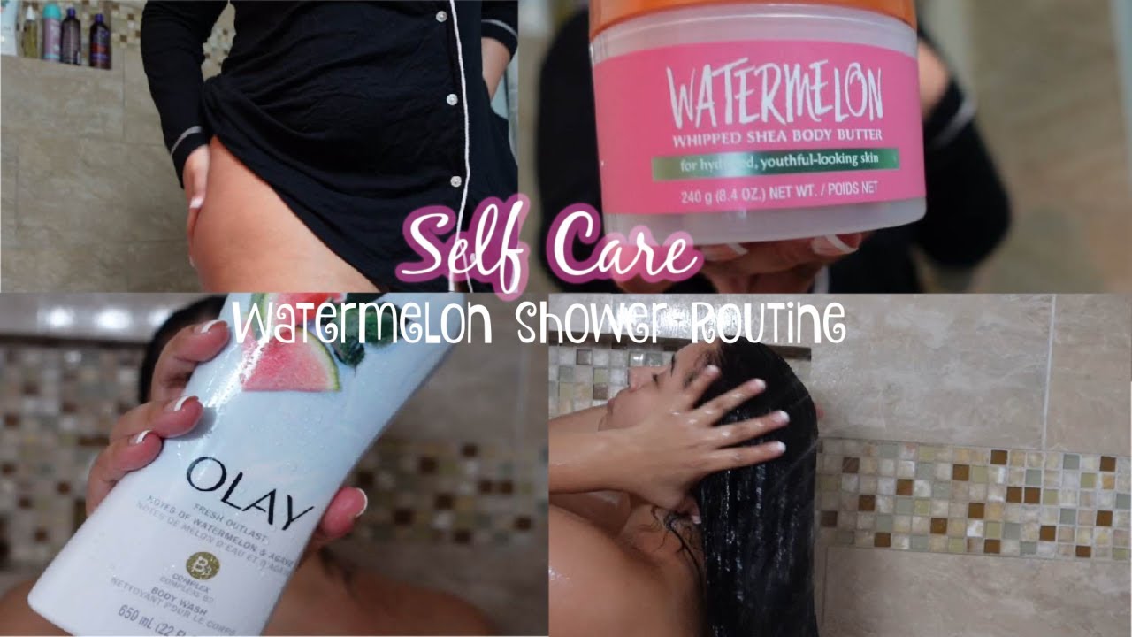 SUMMER SHOWER ROUTINE 2021 | WATERMELON SCENTED | SELFCARE - YouTube