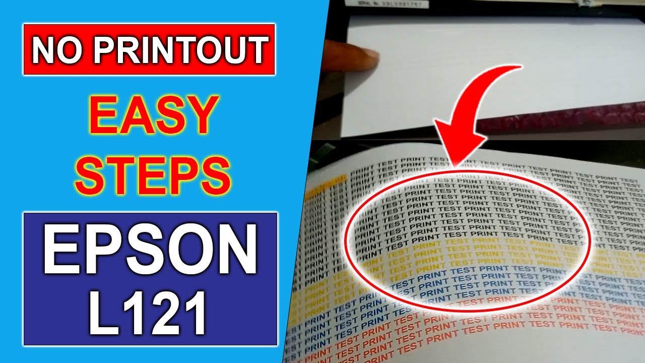 NO PRINTOUT Epson L120/L121 How to Repair EASY STEPS - YouTube