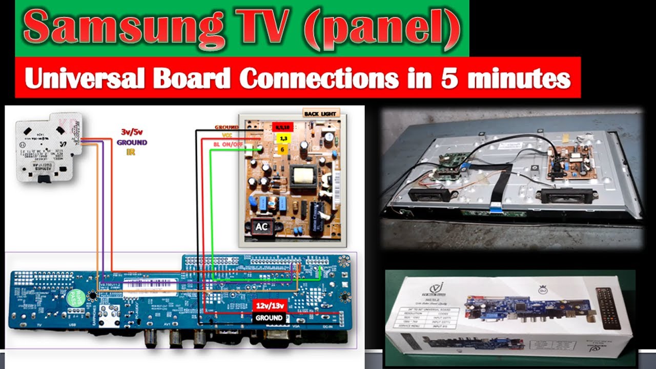 universal board connection/Samsung led TV universal board connection/32 ...