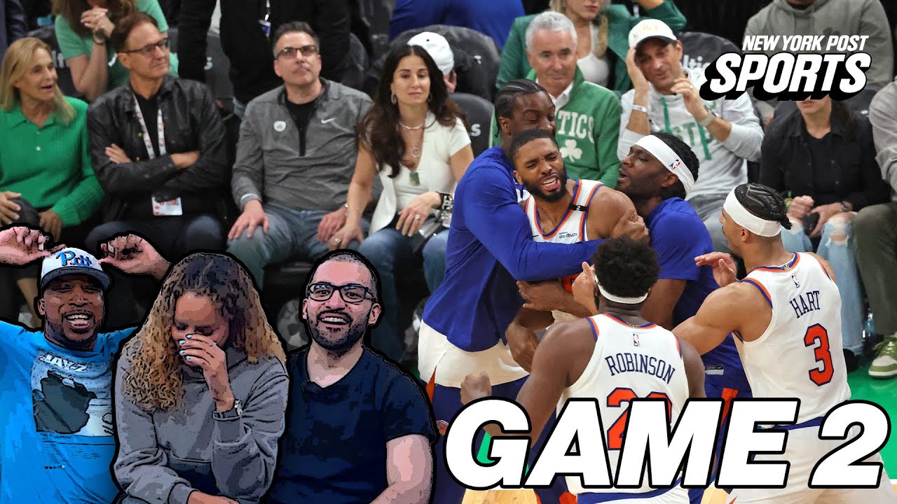 Celtics fan watches team choke away 20-point lead AGAIN with Knicks fan ...