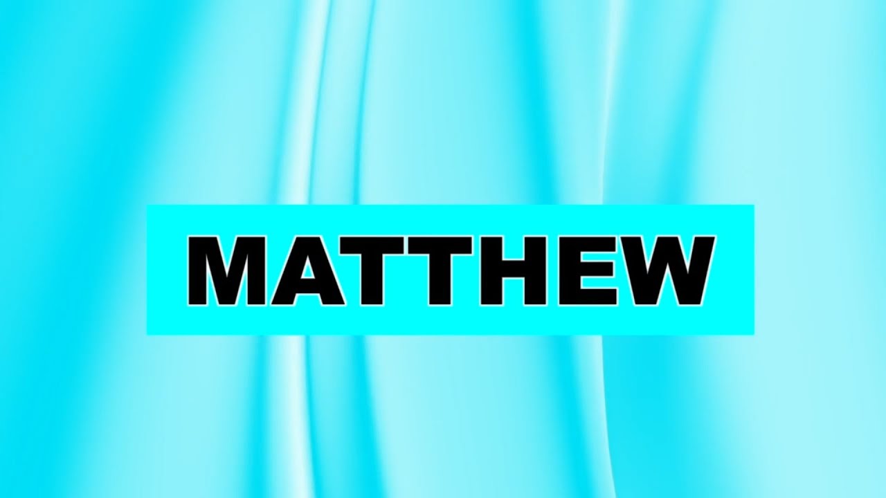 Matthew (The Gospel of Matthew Visual Bible) CEV | Bible Movie - YouTube