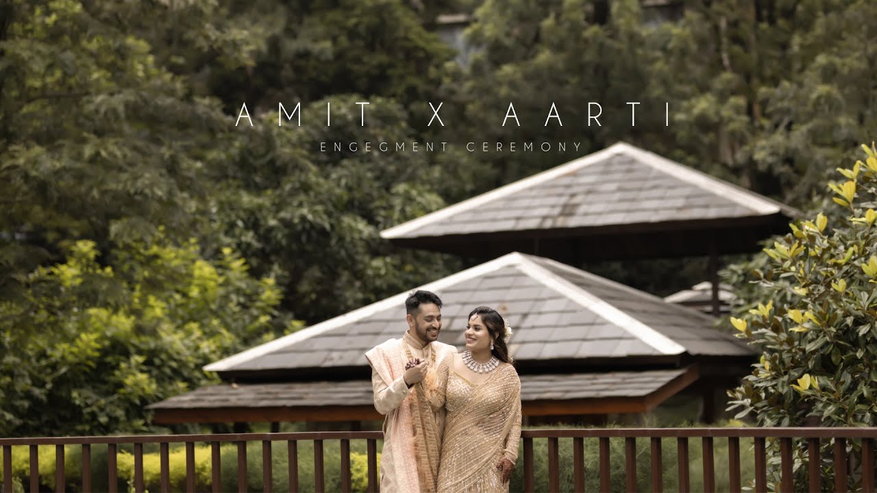 AMIT X AARTI Engagment Highlight 2023 || PUNARNAVA RESORT - YouTube