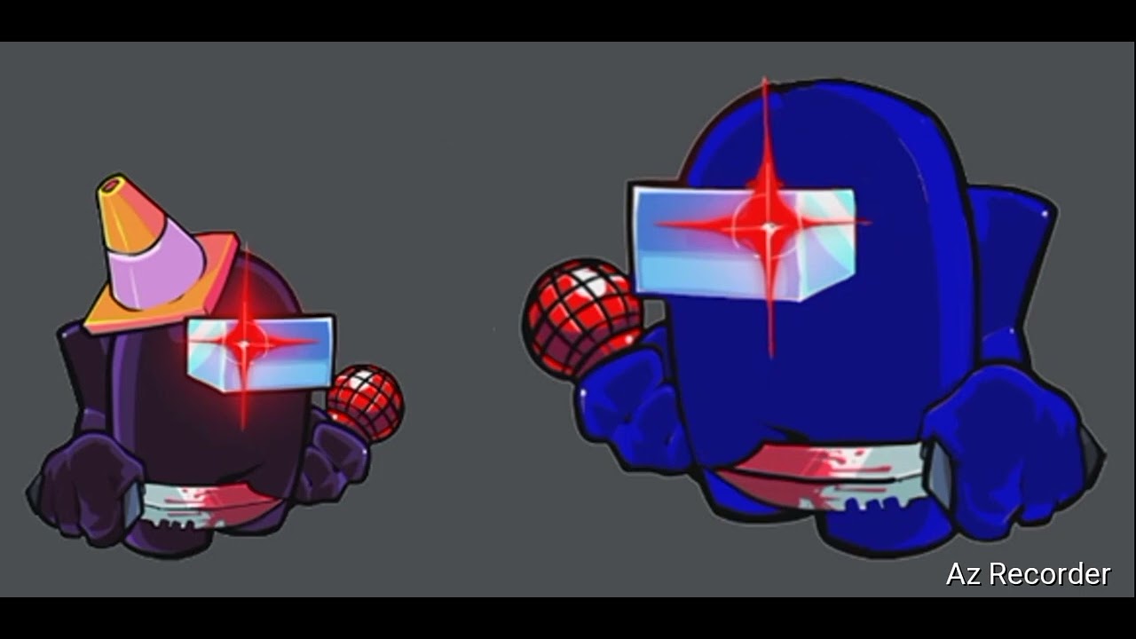 fnf black impostor vs blue impostor - YouTube