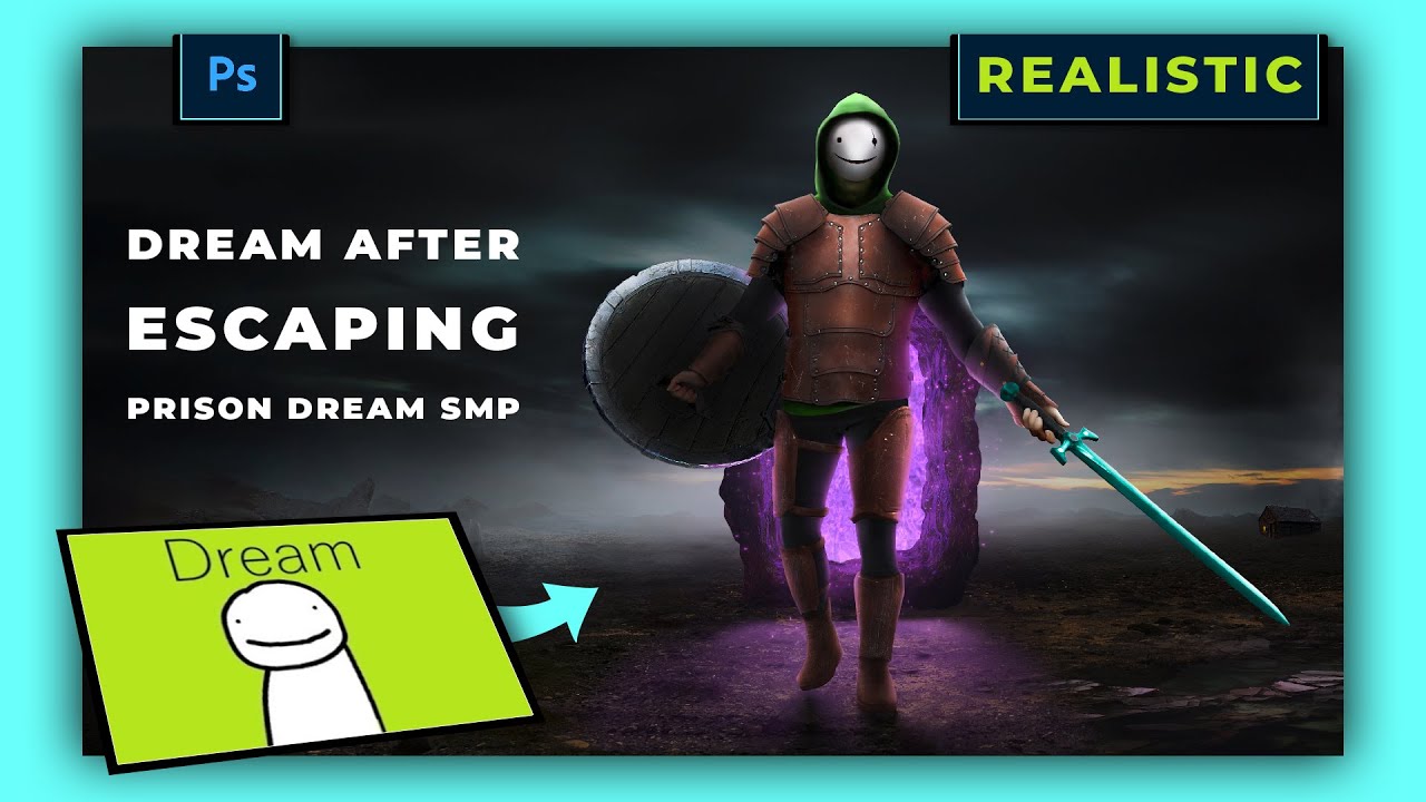 Dream Escaping Prison Art | DREAM SMP - YouTube