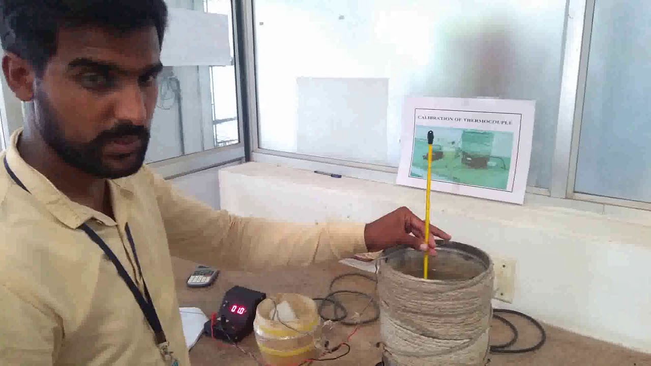 Thermo couple Experiment: Mechanical Measurements and Metrology lab ...