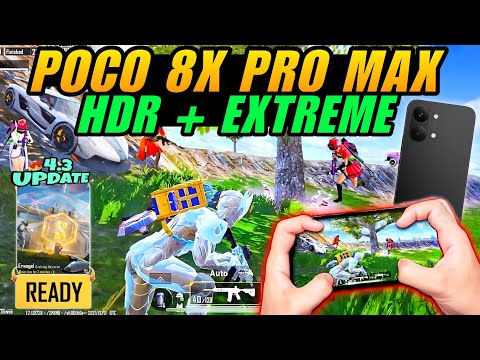 🔥POCO X8 Pro Max HDR + Extreme 100% Battery To 0% BGMI Stress Test