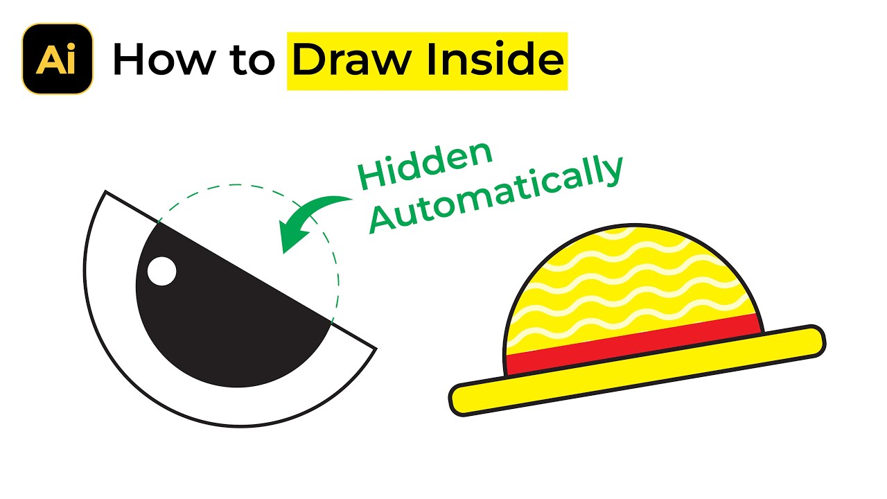 How To Draw Inside An Object In Illustrator Youtube