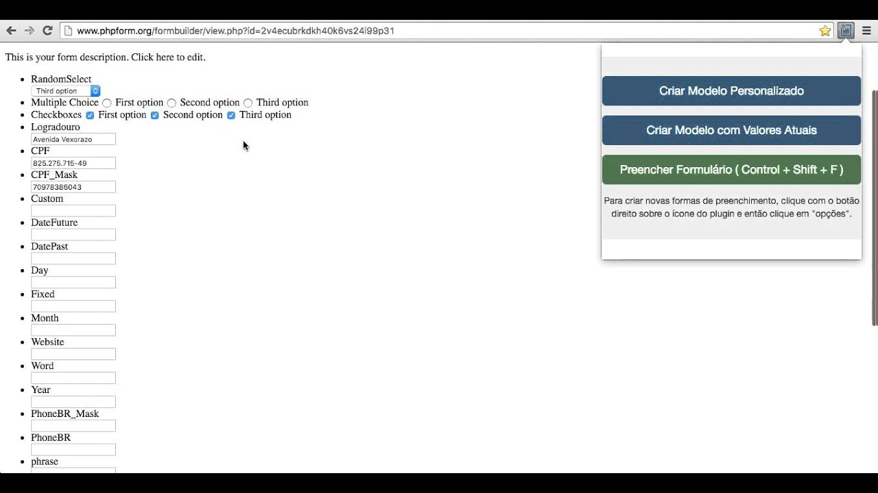 Smart Forms - Instalação e preenchimento aleatório - YouTube