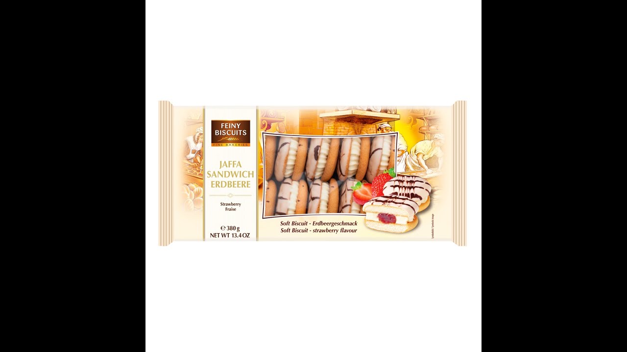Jaffa Sandwich Erdbeere | Strawberry Fraise | Austria Biscuits | Review ...