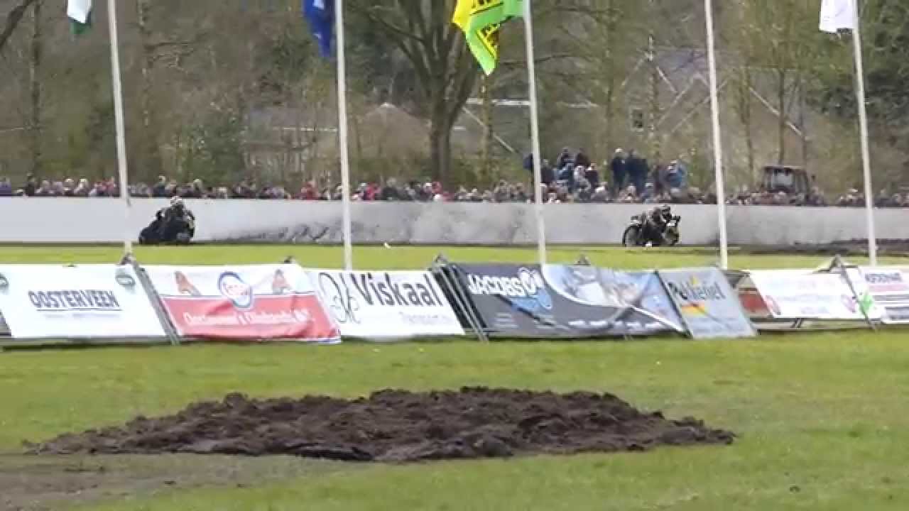 Grasbaanrace balkbrug 6 april 2015 Heat 2 zijspannen 1e christophe ...