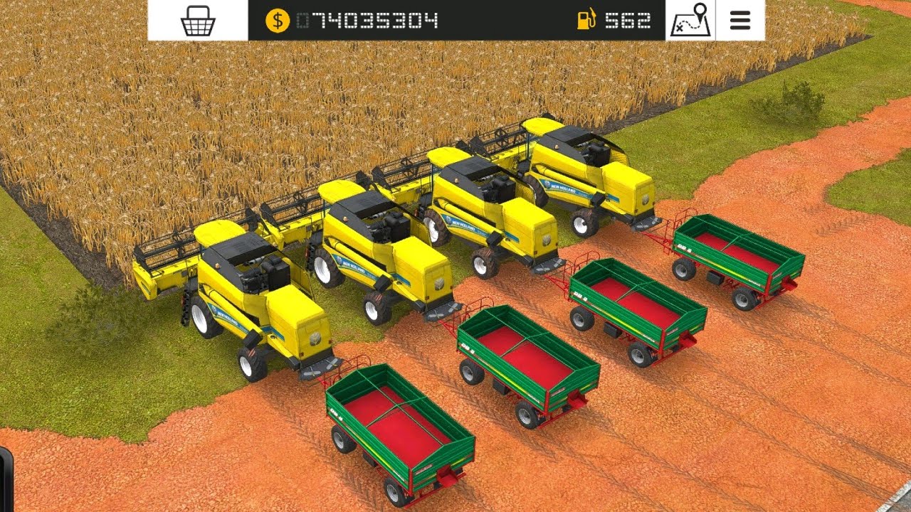 Combined Harvester in Fs 18 | Fs 18 Gameplay | Timelapse | - YouTube