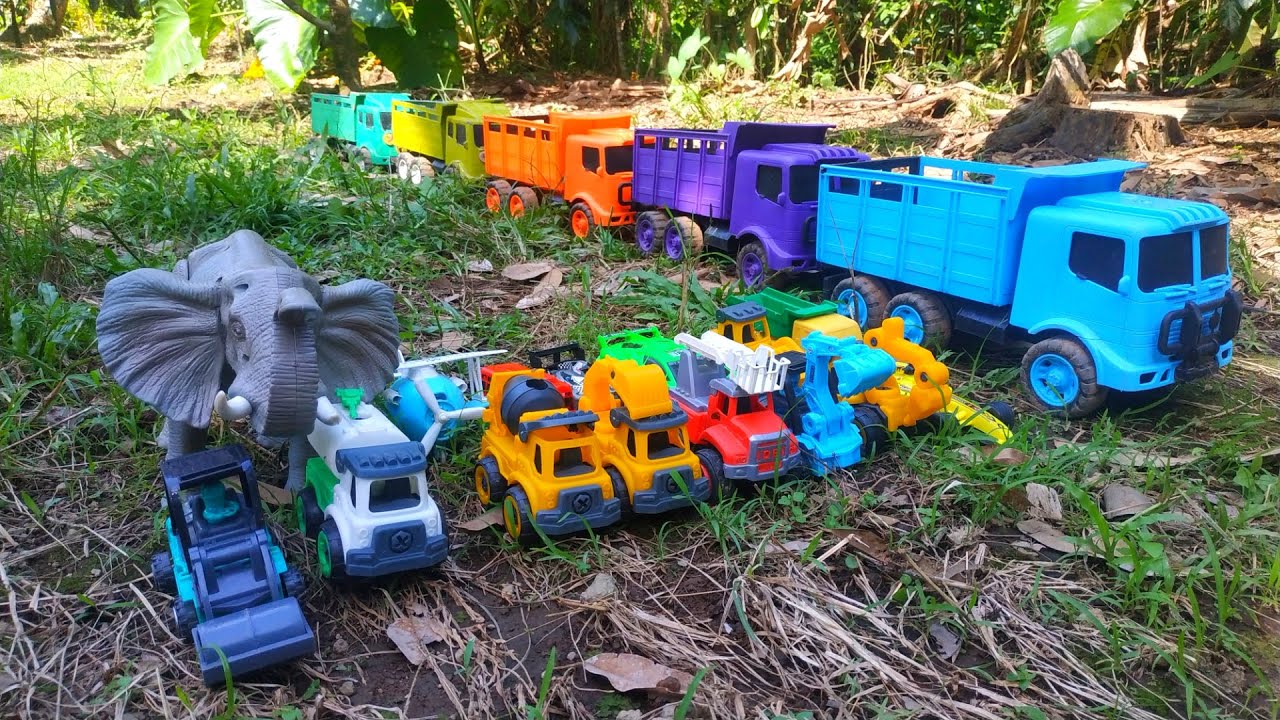 Finding toys | Animal toys, t-rex, dinosaurs, tiger, tayo, zoo animal ...