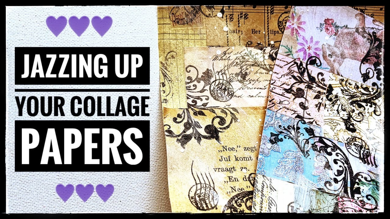 Jazzing Up Your Collaged Papers - YouTube