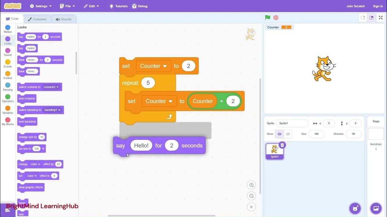 Generate First 5 Even Numbers in Scratch | Fun Scratch Coding Tutorial for Beginners - YouTube